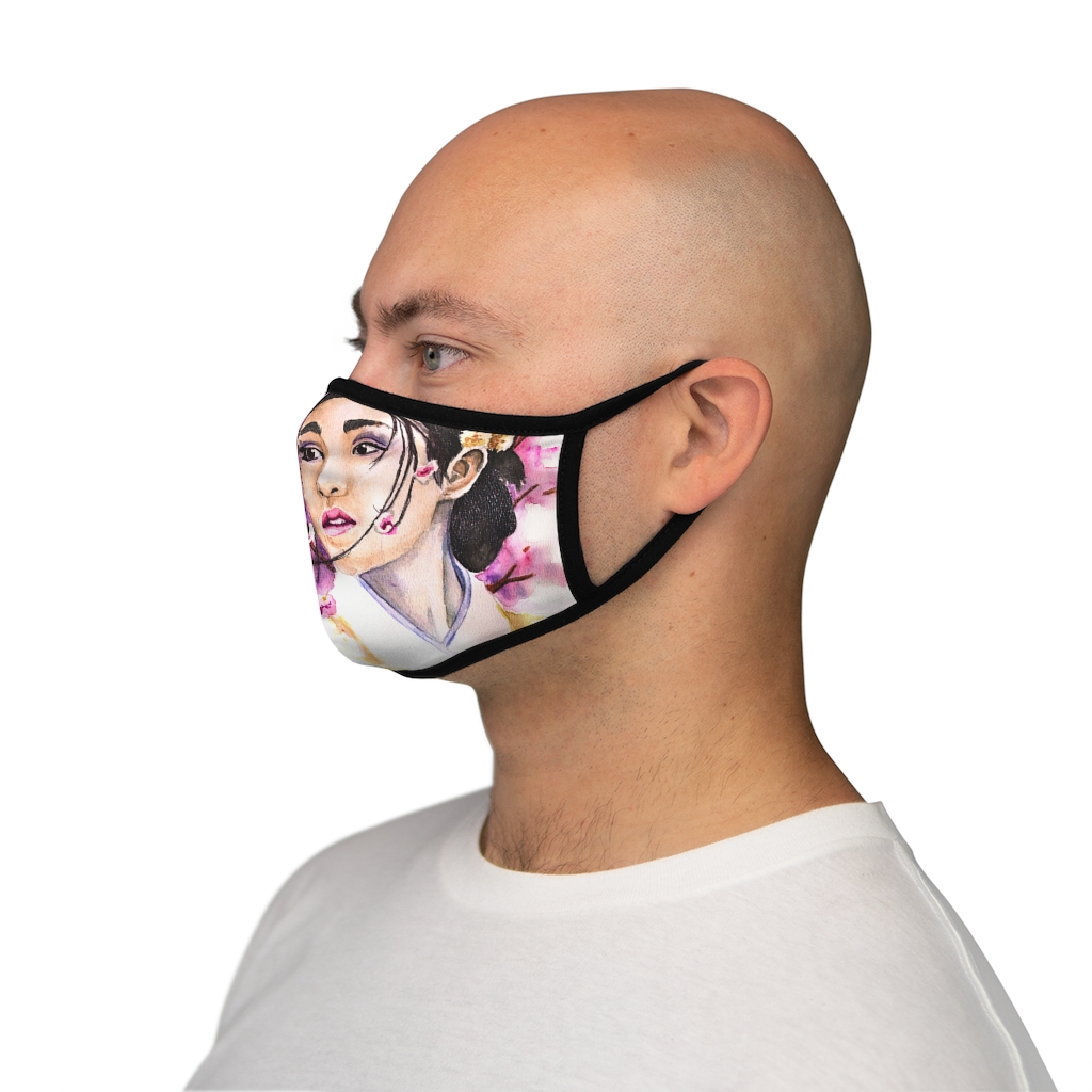 Sakura no densetsu – Fitted Polyester Face Mask – SaraDessine